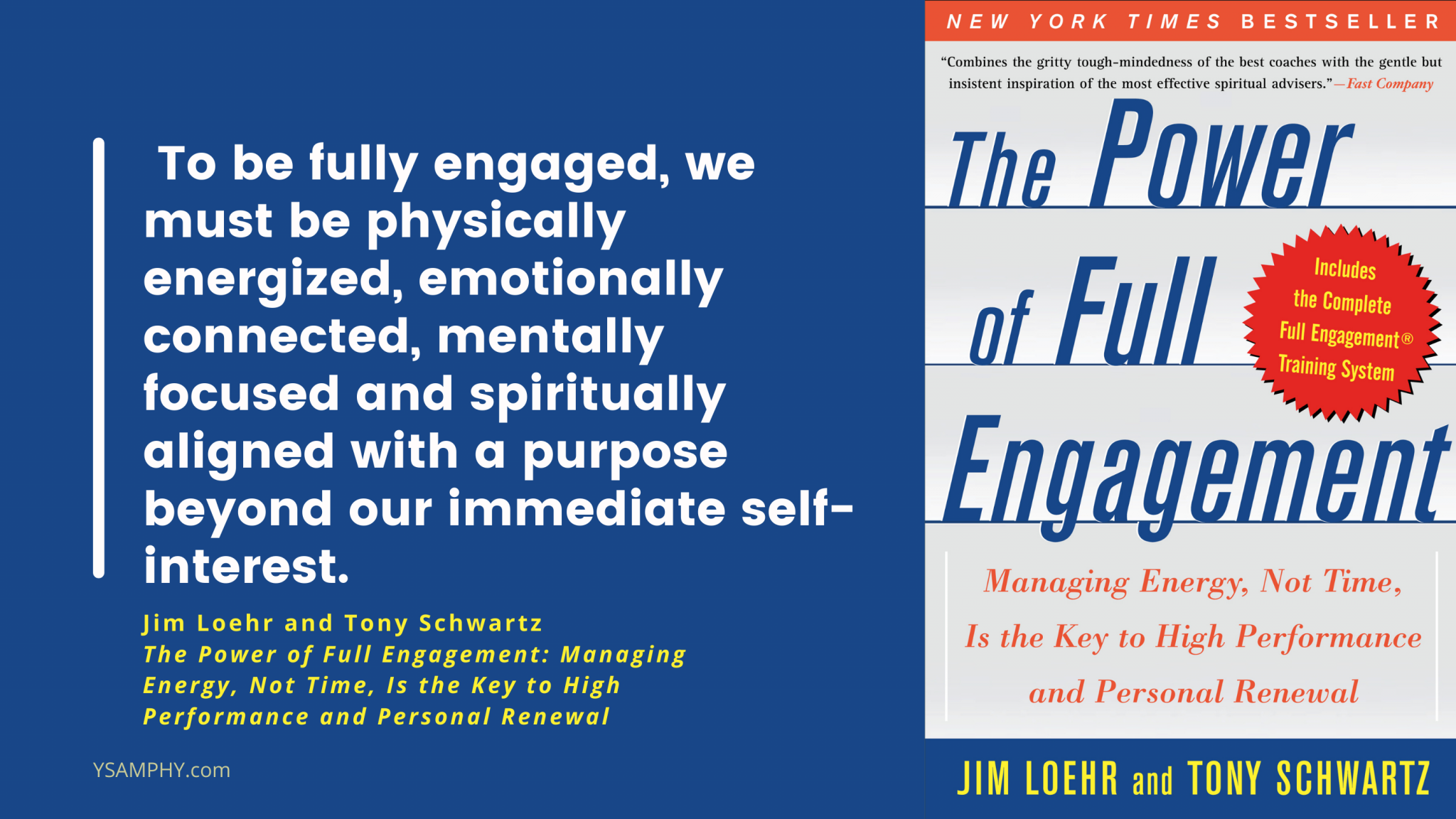 The Power Of Full Engagement Book Summary