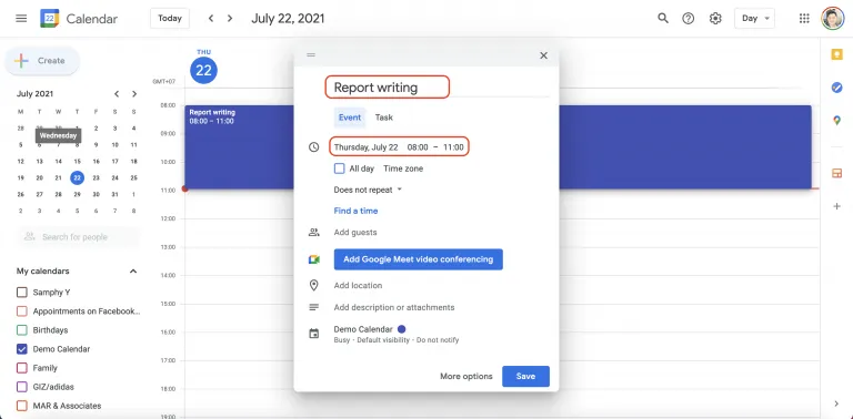 How To Time Block On Google Calendar